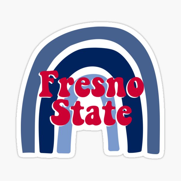 "Fresno State Rainbow Sticker" Sticker for Sale by Ngp1 | Redbubble
