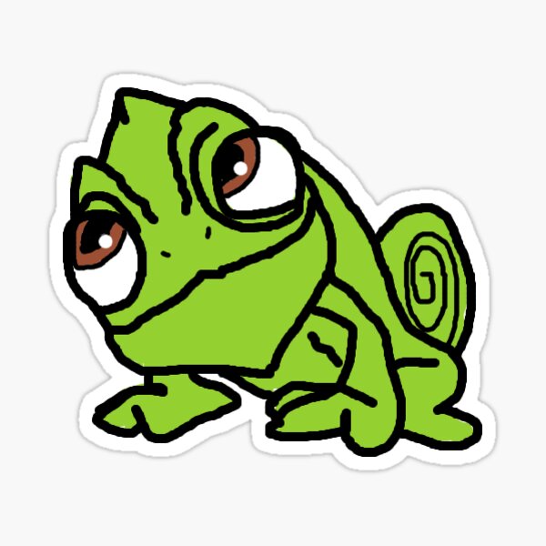 "Pascal from Tangled Sticker" Sticker by Alicja1011 | Redbubble