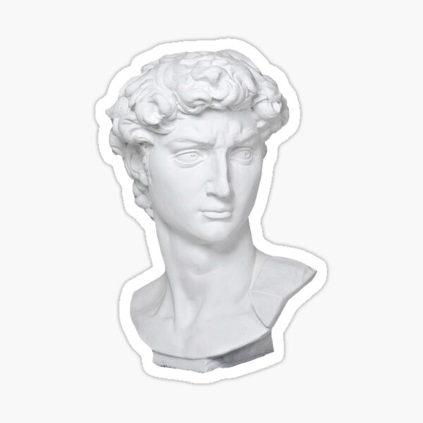 "Ancient Statue Bust" Sticker by modernvibesshop | Redbubble