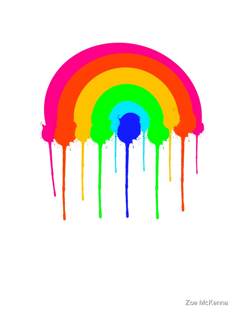 "rainbow drip" Sticker by mckennzc | Redbubble