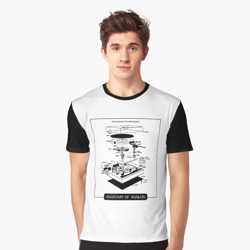 "Anatomy of Analog. Record Player Exploded View. Cool Vinyl" Poster for ...