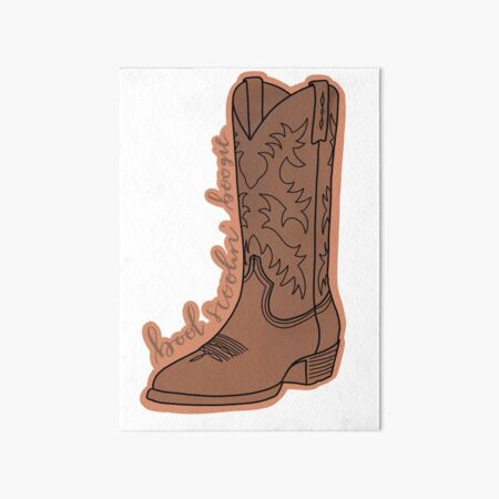 "Boot Scootin Boogie" Art Board Print by beccanix | Redbubble