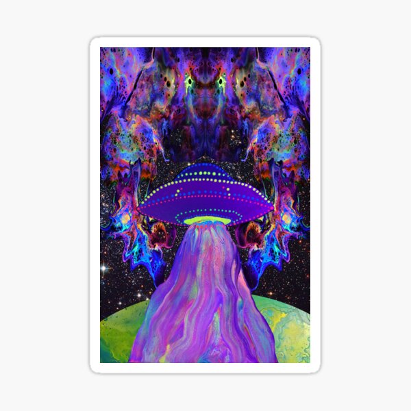 "Beaming Up" Sticker for Sale by PsychedelicPour | Redbubble