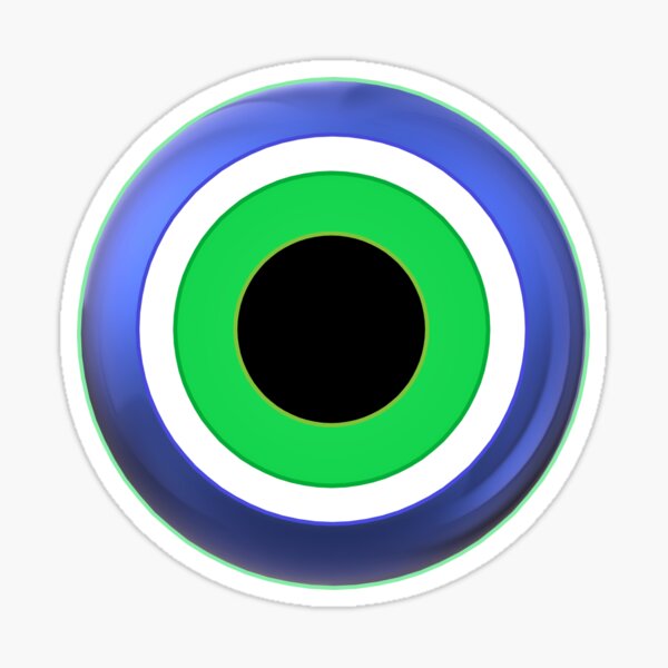 "Mati Evil Eye Green" Sticker by Yiorgosnj13 | Redbubble