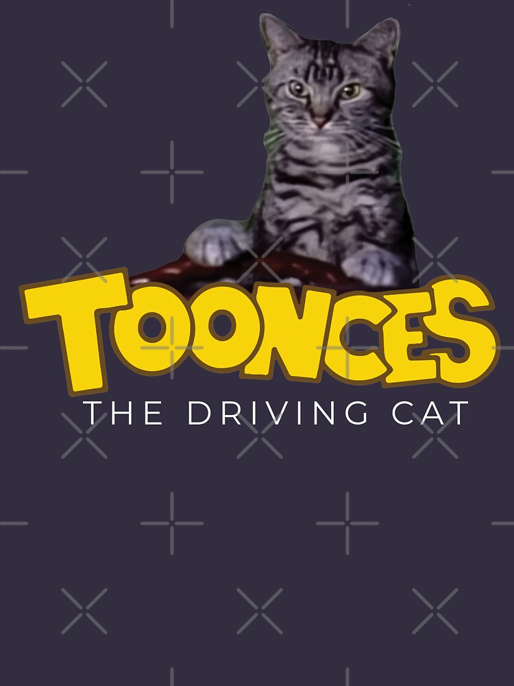 "Toonces the driving cat" T-shirt for Sale by Primotees | Redbubble ...