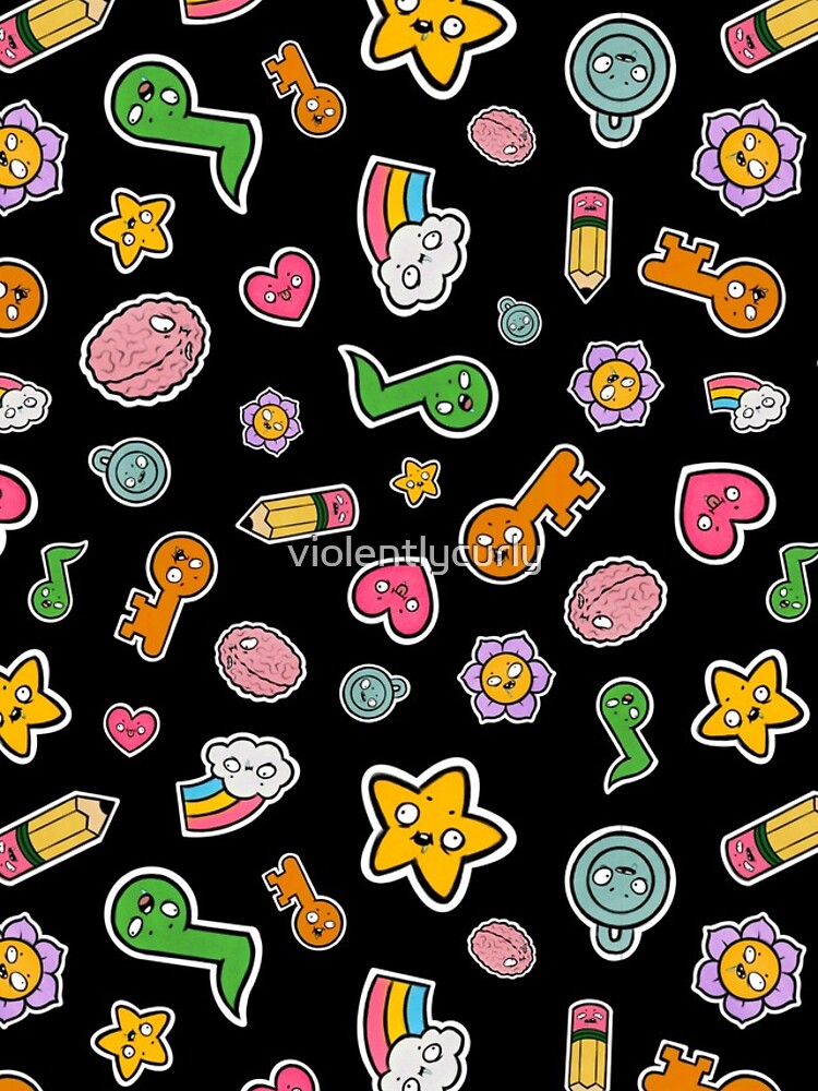 "Dumb Looking Sticker Pattern" iPhone Case for Sale by violentlycurly ...