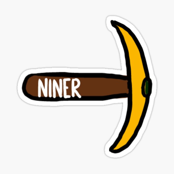 "UNCC Niner Pickaxe" Sticker by richasingh01 | Redbubble