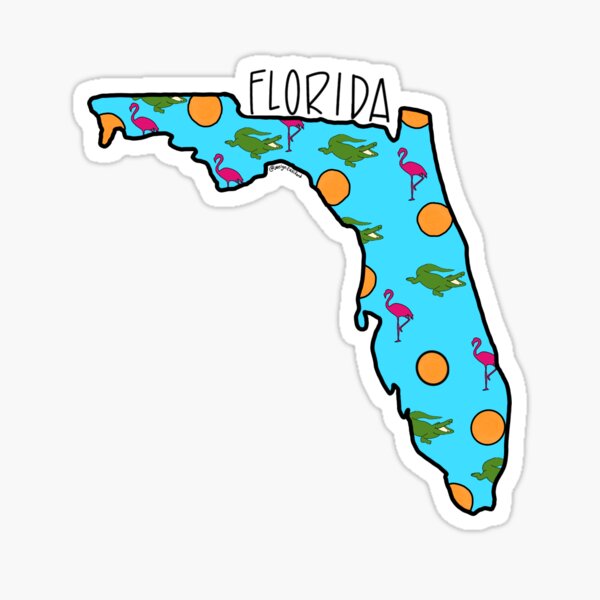 "Florida" Sticker for Sale by jaelynculliford | Redbubble