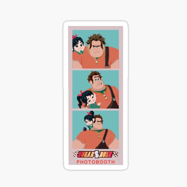 "Wreck it Ralph Photo booth Strip " Sticker for Sale by mkhewitt ...