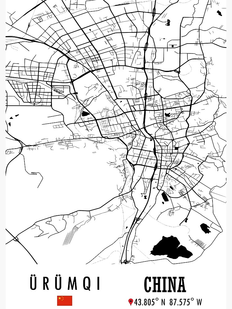 Urumqi China Map