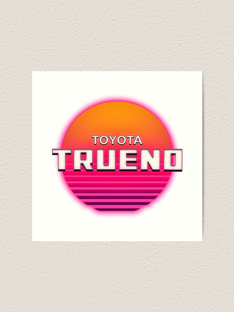 "Toyota Trueno AE86 Outrun Emblem" Art Print for Sale by lithoman2 ...