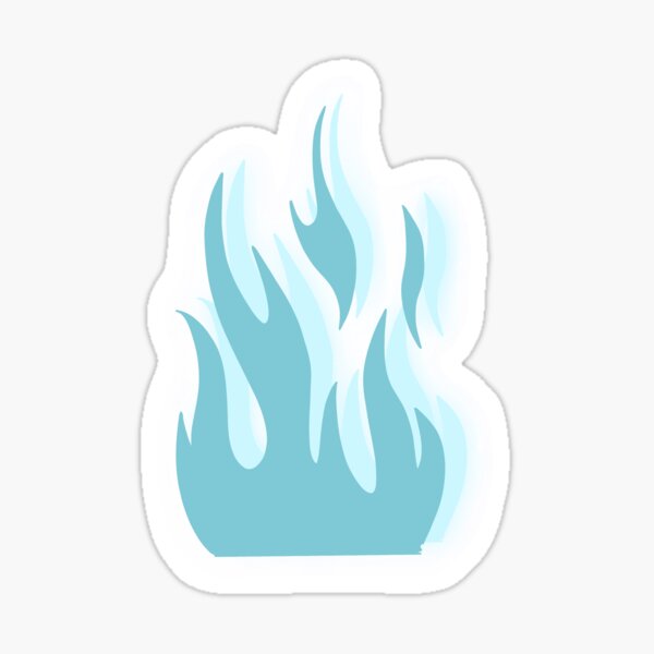 "blue flame" Sticker for Sale by hannzhhh | Redbubble