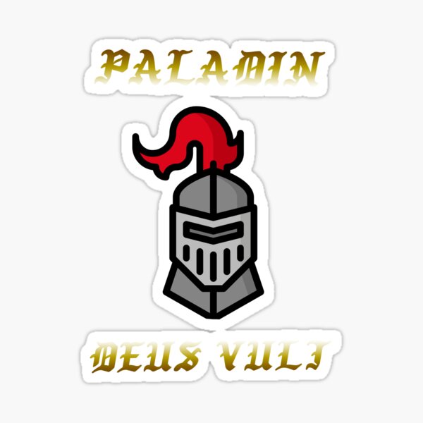 "Deus Vult Paladin Design" Sticker by XTestament | Redbubble