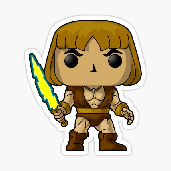 "Funko Pop Style Thundarr the Barbarian Ookla the Mok Ariel" Sticker ...