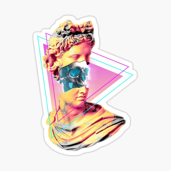 "Apollo Greek Statue With Skull" Sticker for Sale by ugbk-tshirts ...