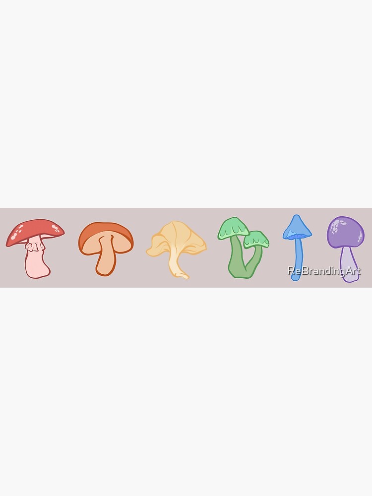 Lgbt Pride Mushrooms Poster For Sale By Rebrandingart Redbubble