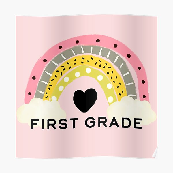 "Rainbow First Grade" Poster by JavierShih | Redbubble
