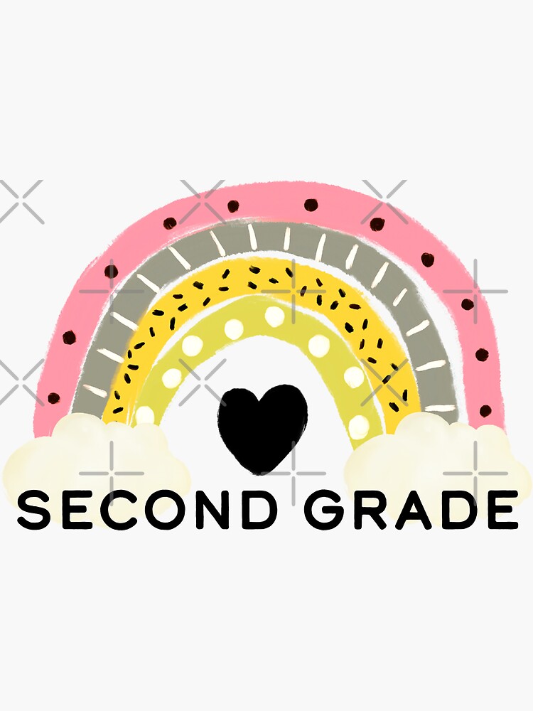 "Rainbow Second Grade" Sticker for Sale by JavierShih | Redbubble