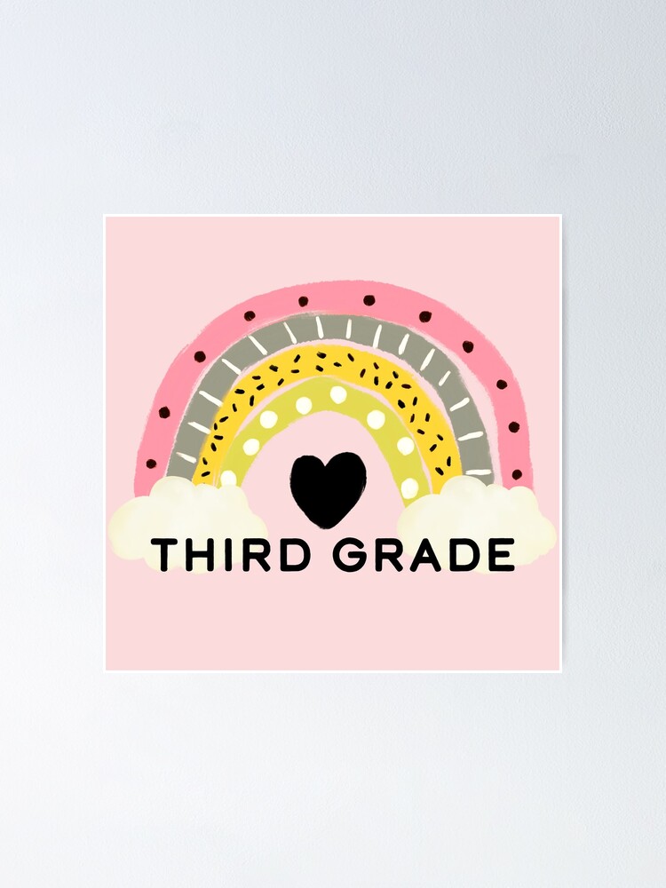 " Rainbow Third Grade" Poster by JavierShih | Redbubble