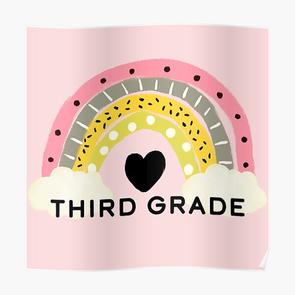 " Rainbow Third Grade" Poster by JavierShih | Redbubble