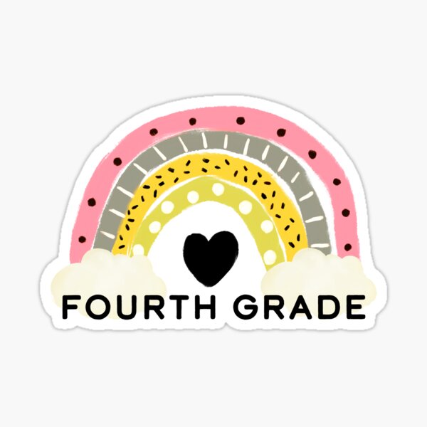 " Rainbow Fourth Grade" Sticker by JavierShih | Redbubble