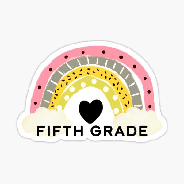 "Rainbow Fifth Grade" Sticker for Sale by JavierShih | Redbubble