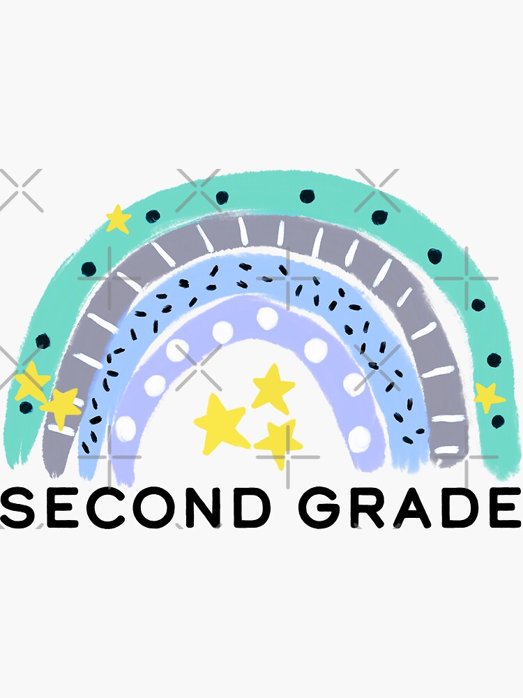 "Rainbow Second Grade" Sticker for Sale by JavierShih | Redbubble