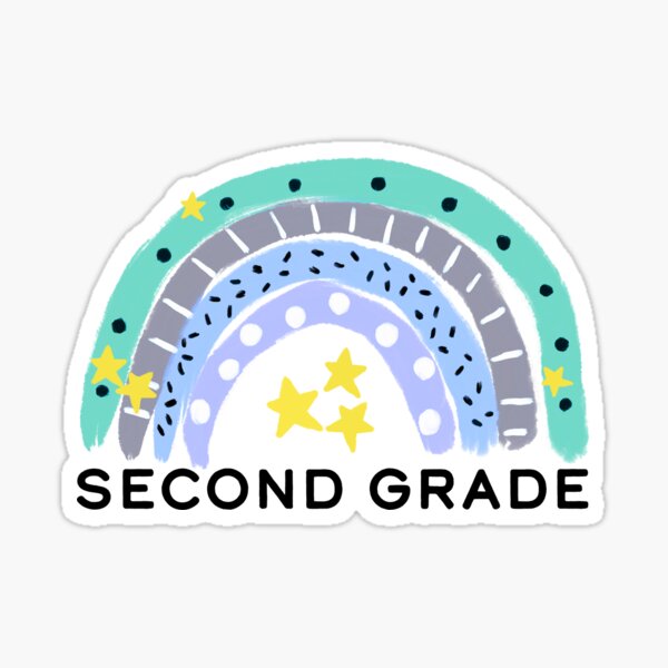 "Rainbow Second Grade" Sticker for Sale by JavierShih | Redbubble