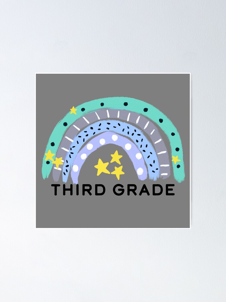 "Rainbow Third Grade" Poster by JavierShih | Redbubble