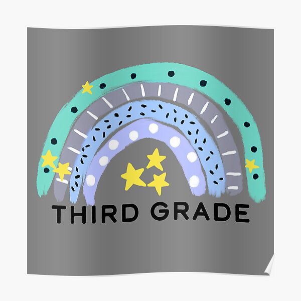 "Rainbow Third Grade" Poster by JavierShih | Redbubble