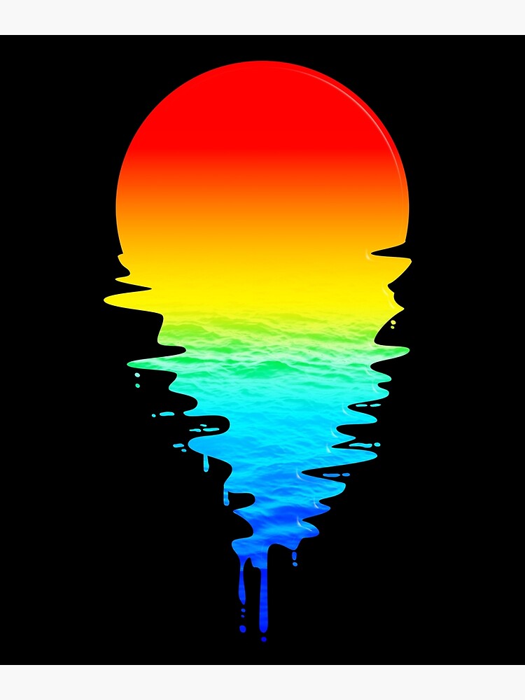 "Sun Melting Colors" Poster by ugbk-tshirts | Redbubble