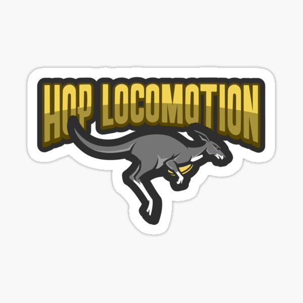 "Hop Locomotion - Artistic Work and Designer Merchandise" Sticker for ...