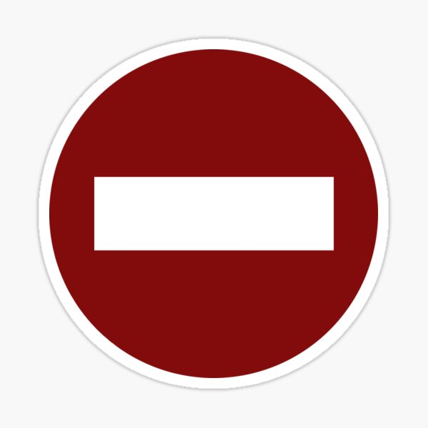 "Red Stop Sign" Sticker for Sale by Ullow | Redbubble