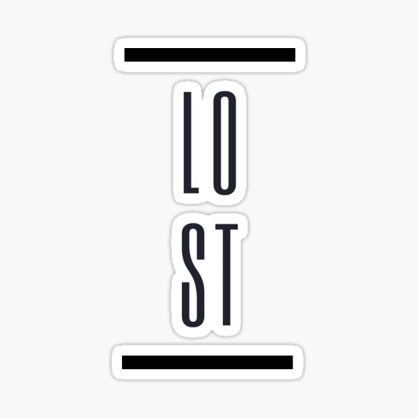 "LOST" Sticker by BAZAAR-ART | Redbubble