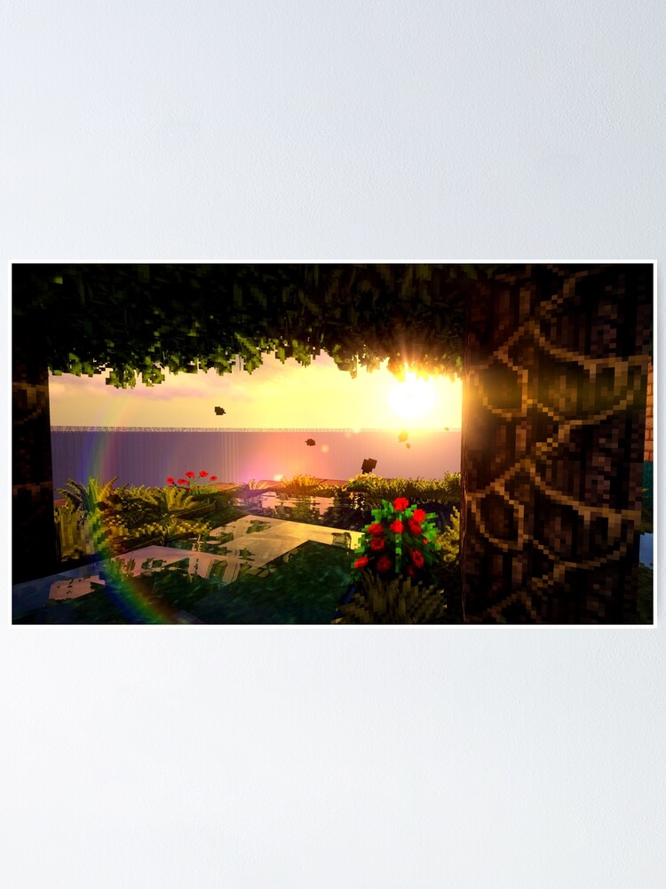 "Minecraft Shader Picture" Poster by Opptitronica | Redbubble