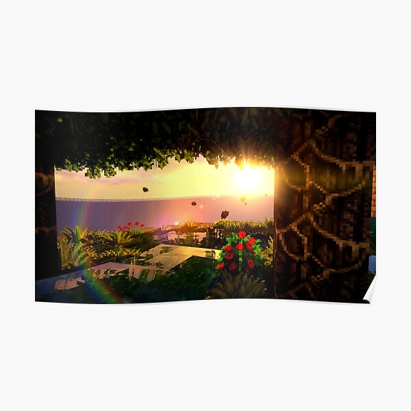 "Minecraft Shader Picture" Poster by Opptitronica | Redbubble