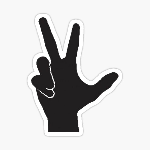 "Vandy Hand Sign" Sticker for Sale by alyssajrosey | Redbubble
