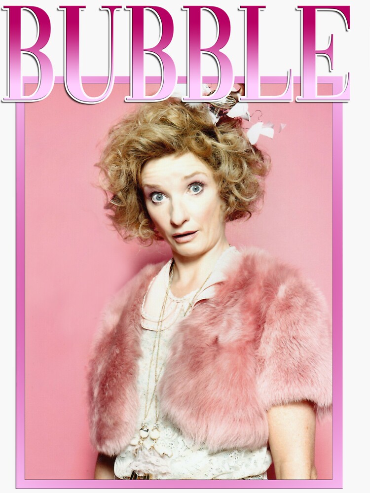 "Bubble Ab Fab" Sticker for Sale by MakeASceneFilm | Redbubble