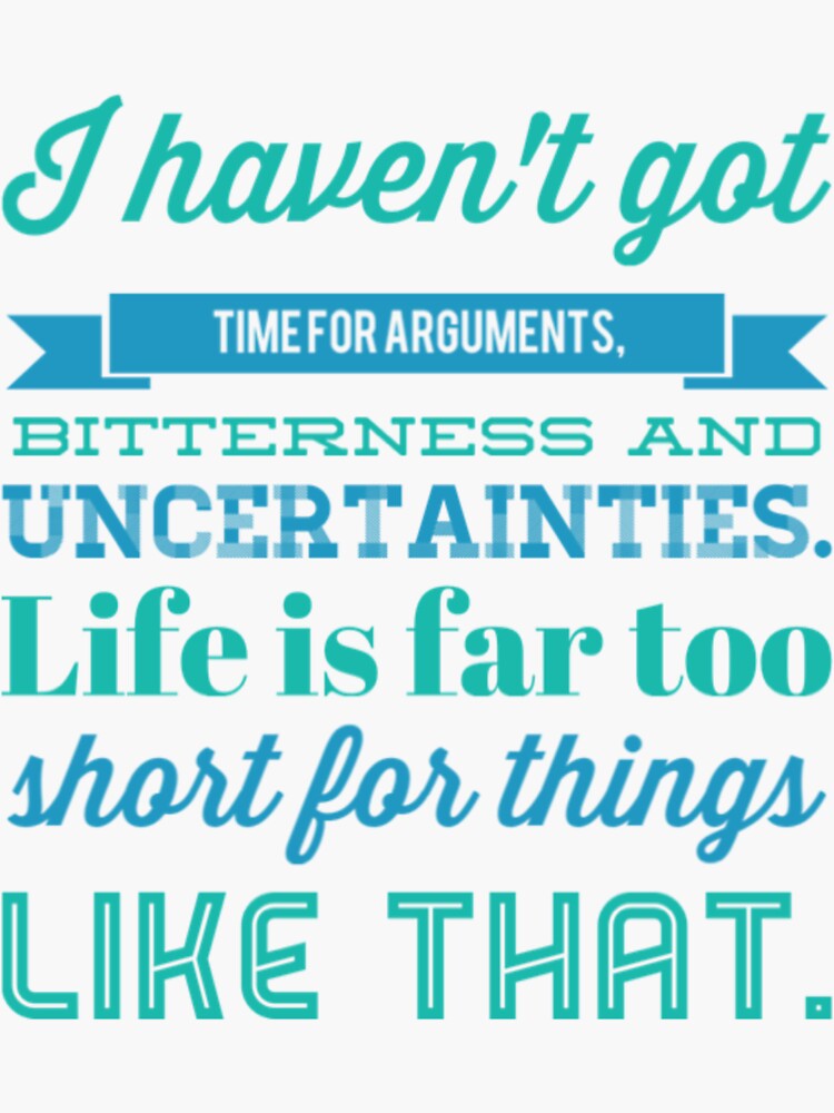 "NO ARGUMENTS" Sticker for Sale by PlainBy3X | Redbubble