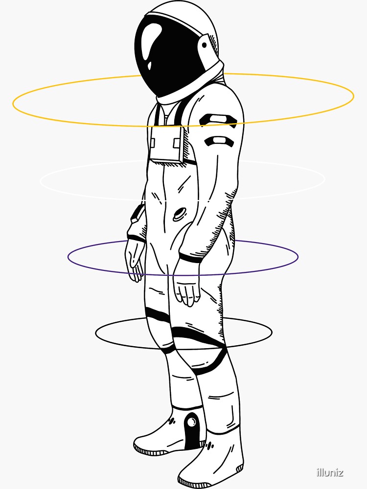"Subtle Non Binary Astronaut LGBTQ+ Pride" Sticker for Sale by illuniz ...