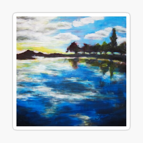 "Dunlop Ponds" Sticker by BlackSwanArt | Redbubble