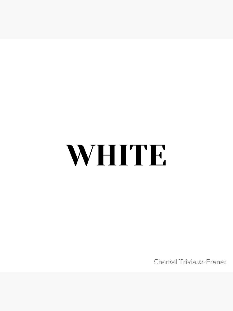 "The word White on a white background" Sticker for Sale by Idriss-kid3 ...