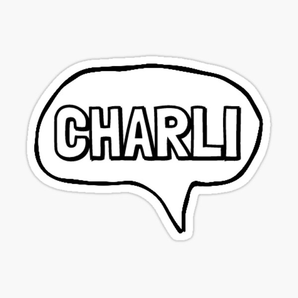 "Charli Bubble Chat" Sticker for Sale by Fwen | Redbubble