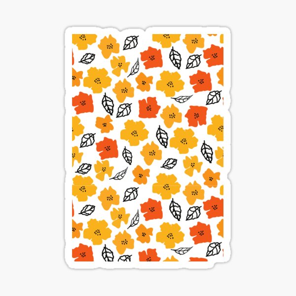"beauty decoration flower nice orange color" Sticker for Sale by Maroun ...
