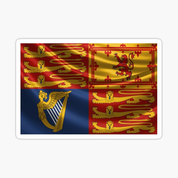 "Royal Standard of the United Kingdom " Sticker for Sale by Captain7 ...