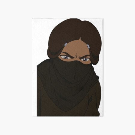 "katara from avatar wearing a mask" Art Board Print by gwynethc | Redbubble
