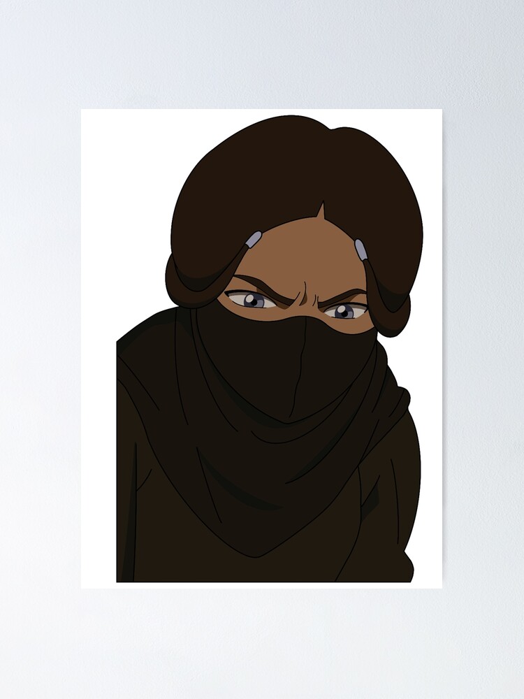 "katara from avatar wearing a mask" Poster by gwynethc | Redbubble