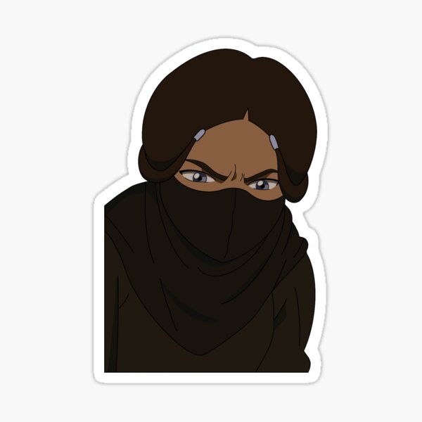 "katara from avatar wearing a mask" Sticker for Sale by gwynethc ...