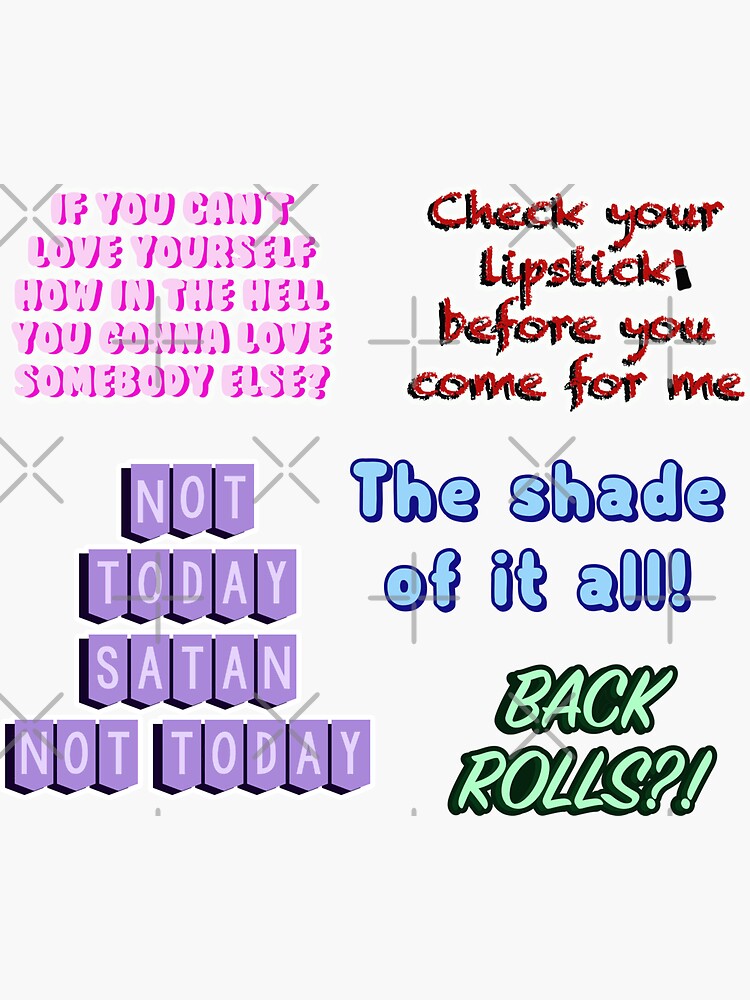 "drag sticker pack #1" Sticker for Sale by Abigail1227 | Redbubble