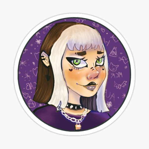 "Alt girl " Sticker for Sale by sunelikestodraw | Redbubble